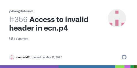 access to invalid header in ecn p4 · issue 356 · p4lang tutorials · github
