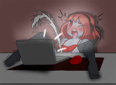 Rule 34 Grey Skin Masturbation Red Eyes Red Hair Squirting Thighhighs