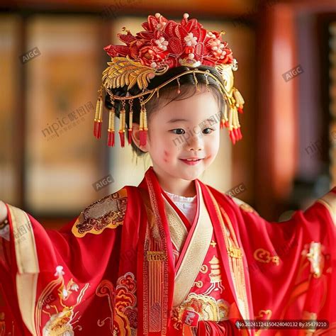 Ai创作图儿童古装 宝宝传统礼服 成童礼 扶摇皇后 儿童汉服 古装小女孩头像 小宫女 汉朝小女 双丫髻 小郡主 儿童古代服装 皇宫汉服 古装拜堂 古代孩装 皇后娘娘 昵图网