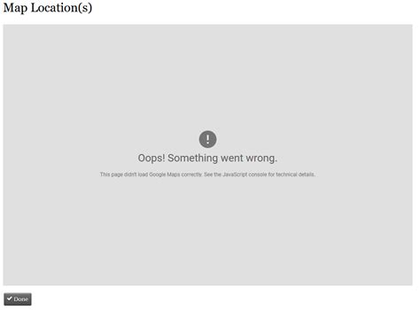 Google Error This Page Didn T Load Google Maps Correctly CiviCRM Stack Exchange
