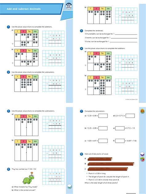 Y6 Spring Block 3 Wo4 Add And Subtract Decimals Pdf Mathematics Arithmetic