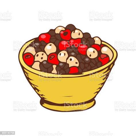 흰색 배경 손으로 그린 향기로운 향미료 음식과 조미료 열매 향기 조미료 벡터 일러스트 레이 션에 고립 된 고추 양념 갈색에 대한 스톡 벡터 아트 및 기타 이미지 Istock