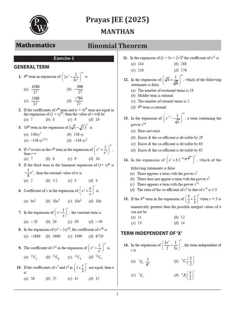 Binomial Pdf Numbers Rational Number