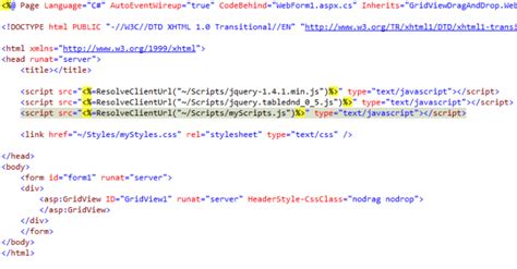 Como Arrastrar O Mover Drag And Drop Filas De Un Gridview Net For