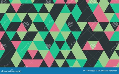Abstract Retro Pattern Of Geometric Shapesgeometric Hipster Triangular