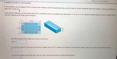 Solved DO YOU Than A Graphing Calculator Is Recommended In Chegg