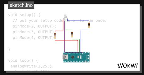 Rbg Led Wokwi ESP STM Arduino Simulator