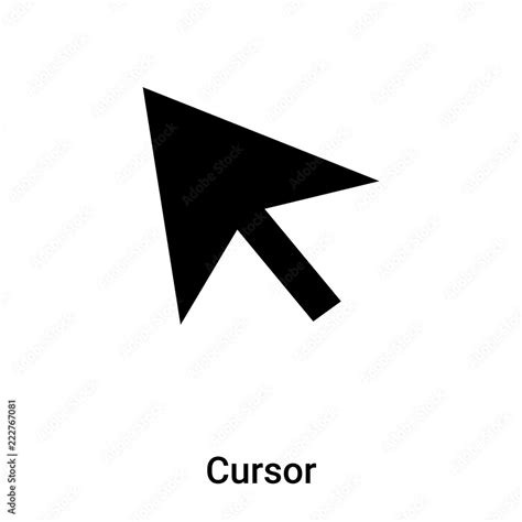 Cursor Icon Vector Isolated On White Background Logo Concept Of Cursor Sign On Transparent