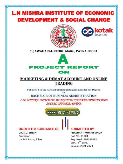 Prashant Kumar Singh Cover Page Pdf