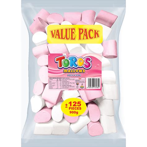 Toros Mallows 125s Pink And White Yimmys Candy