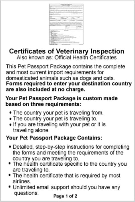 United States Pet Passport Dog Cat Import From Any Country
