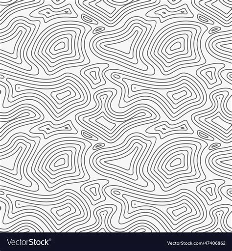 Topographic map seamless pattern background Vector Image