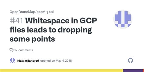 Whitespace In GCP Files Leads To Dropping Some Points Issue 41 OpenDroneMap Posm Gcpi GitHub