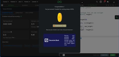 Barsha Saha On Linkedin Geekstreak2024 Deutschebank Codingjourney Problemsolving Techlife