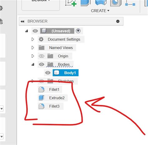 Solved Operations Not Being Recorded In Timeline But Appear In The Browser Autodesk Community