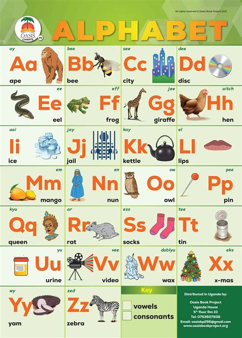 Alphabet Charts Oasis Book Project