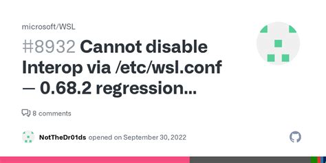 Cannot Disable Interop Via Etcnf 0682 Regression Probably Introduced In 0676