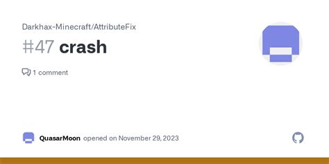 crash · issue 47 · darkhax minecraft attributefix · github