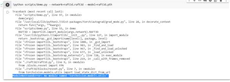Colab ModuleNotFoundError No Module Named Torchvision Models Utils Issue 9 Princeton