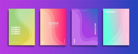 Bright Gradient Color Abstract Line Pattern Background 3455817 Vector