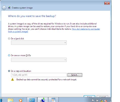 How To Backup To Vhd Using Network Itcwiki