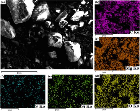 Sem Eds Micrograph And Mapping Of Elemental Distribution On The Surface