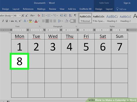 How To Make A Calendar In Word With Pictures WikiHow