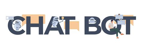 chat bot text composition 26321402 vector art at vecteezy