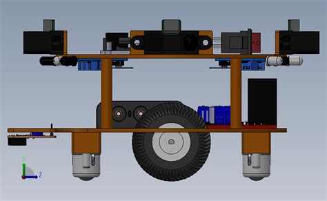 Arduino Uno自主机器人完整模型视频识别自主必涨带步进电机等solidworks 2016模型图纸下载 懒石网