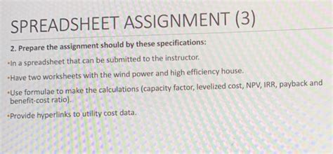 solved spreadsheet assignment 1 prepare an excel
