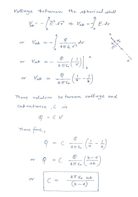 [solved] 2 A Calculate The Capacitance Between A Spherical Conducting Course Hero