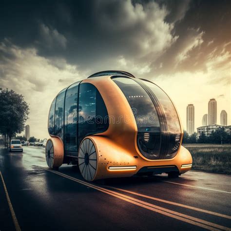 The Future Of Autonomous Urban Mobility Ai Stock Illustration