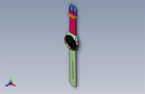 全自动机械手表带月相月份日期功能step 模型图纸下载 懒石网