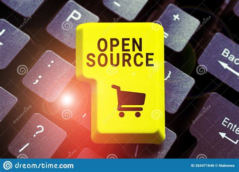 Text Sign Showing Open Source Conceptual Photo Denoting Software Which