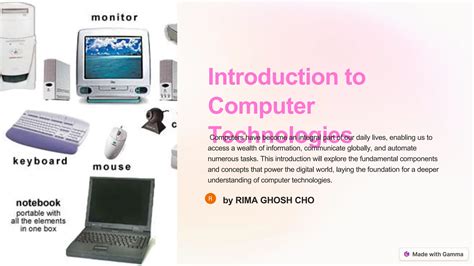 Introduction To Computer Technologiespptx