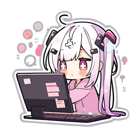 Premium Ai Image A Sticker Of A Girl Learning Coding Fundamen