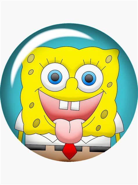 Spongbob Sticker And Pin Sticker By Mitikostore Redbubble