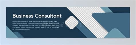 Modern Abstract Linkedin Banner Template Stock Illustration