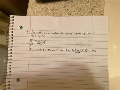 Solved 1 Test The Series Below For Convergence Using The