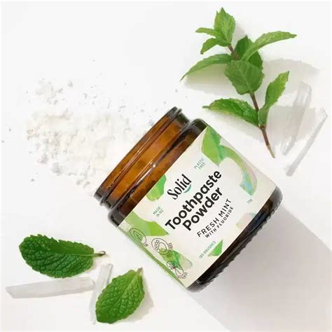 Toothpaste Powder Fresh Mint By Solid Dust And Glow