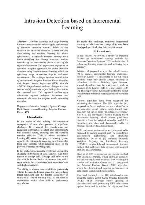 pdf intrusion detection based on incremental learning