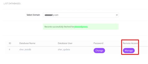 how to create a database in cyberpanel