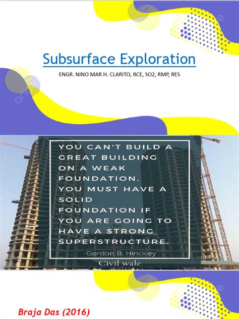 Subsurface Exploration Pdf
