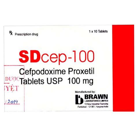 Sdcep 100 điều Trị Nhiễm Khuẩn Gây Ra Bởi Các Vi Khuẩn Nhạy Cảm