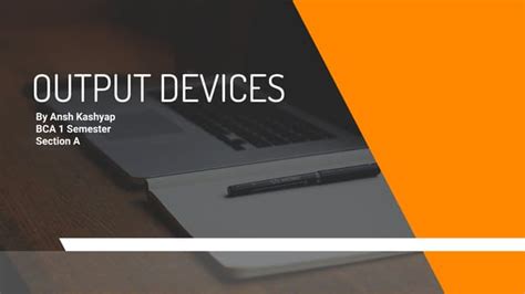 output devices ppt