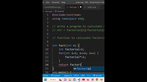 Calculate Ncr Using Function In C Youtube