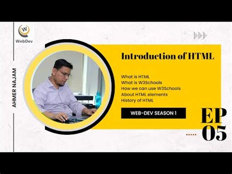 WebDev-S1Ep05 - Introduction of HTML [Urdu/Hindi] - YouTube