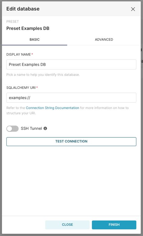 Preset Databases