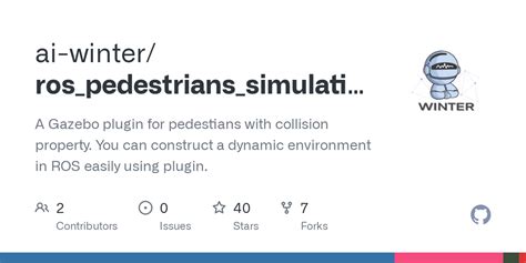 Github Ai Winterrospedestrianssimulation A Gazebo Plugin For Pedestians With Collision