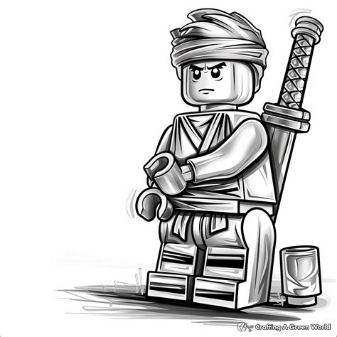Ninjago Green Ninja Lloyd Garmadon Coloring Page H M Creation And